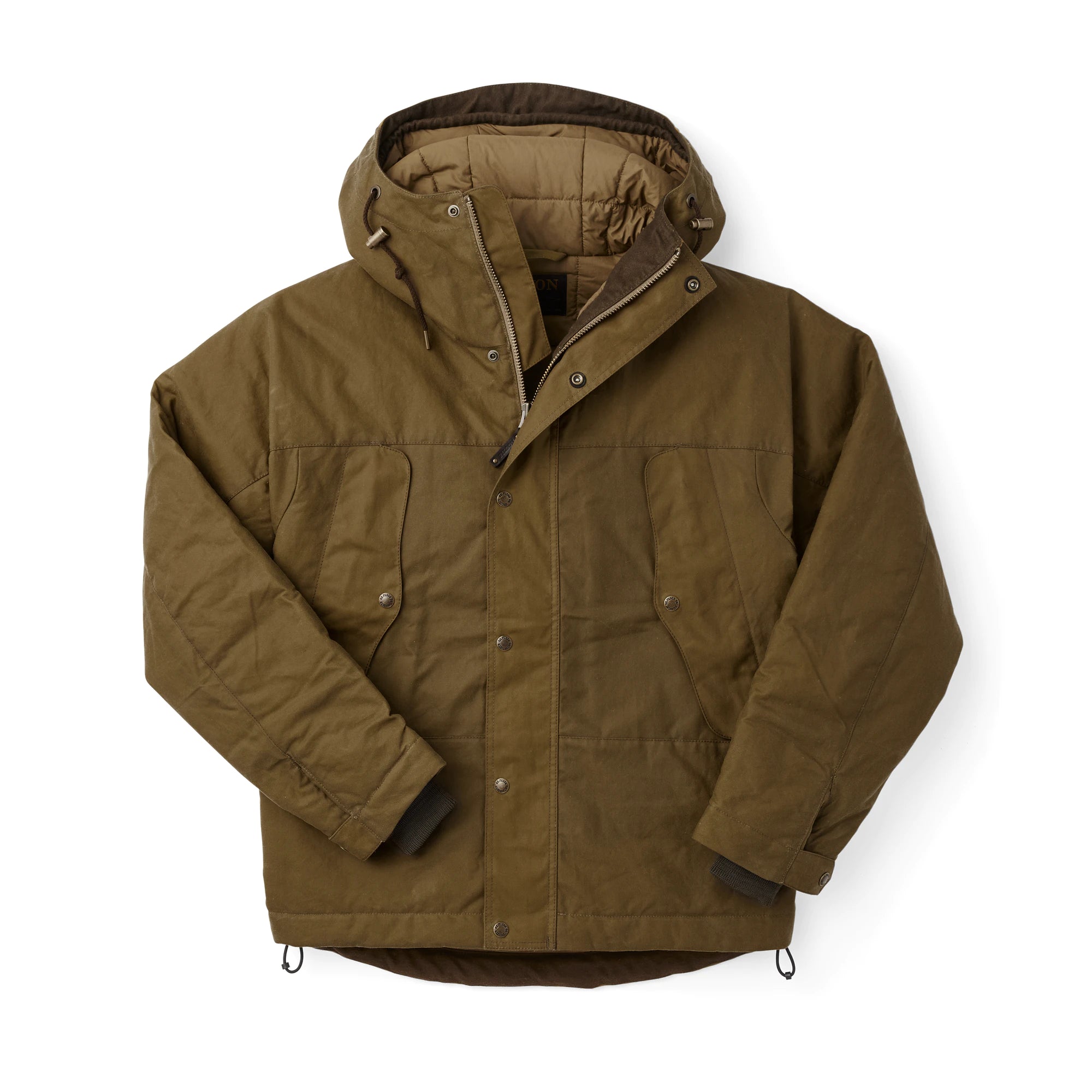 FILSON INSULATED SHELTER CLOTH PARKA - Dark Tan – GaintGaint.com